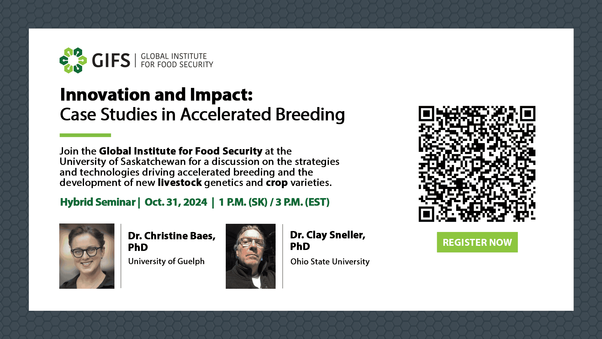 Seminar: Innovation and Impact: Case Studies in Accelerated Breeding - GIFS